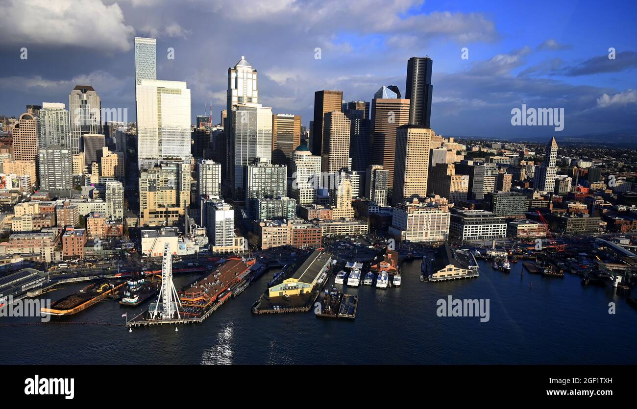 SEATTLE, WASHINGTON, USA, AERIAL VIEW Stock Photo - Alamy