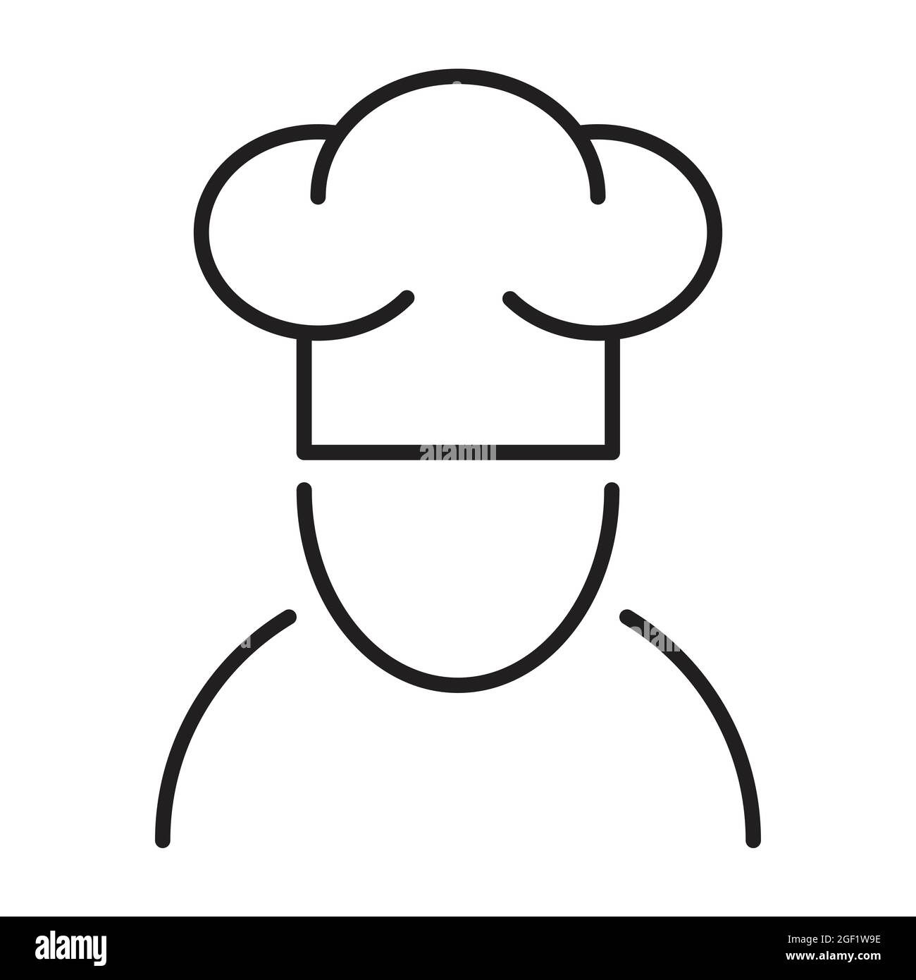 chef icon vector restaurant serving concept for your website design ...