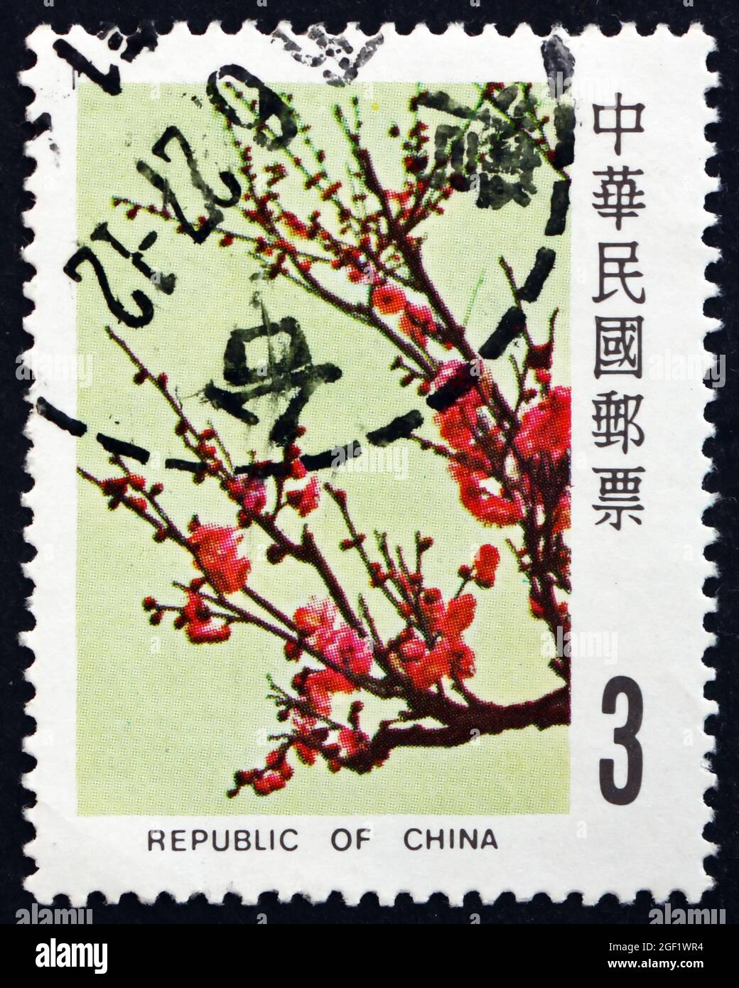 CHINA - CIRCA 1983: a stamp printed in the China shows plum blossom ...