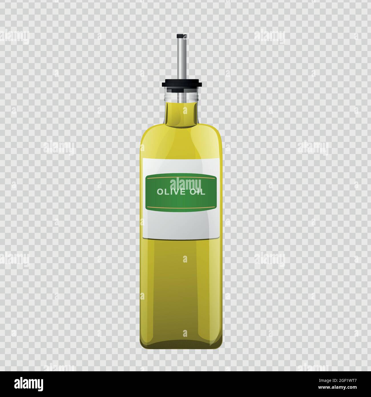 Green glass serum bottle Stock Vector Images - Alamy