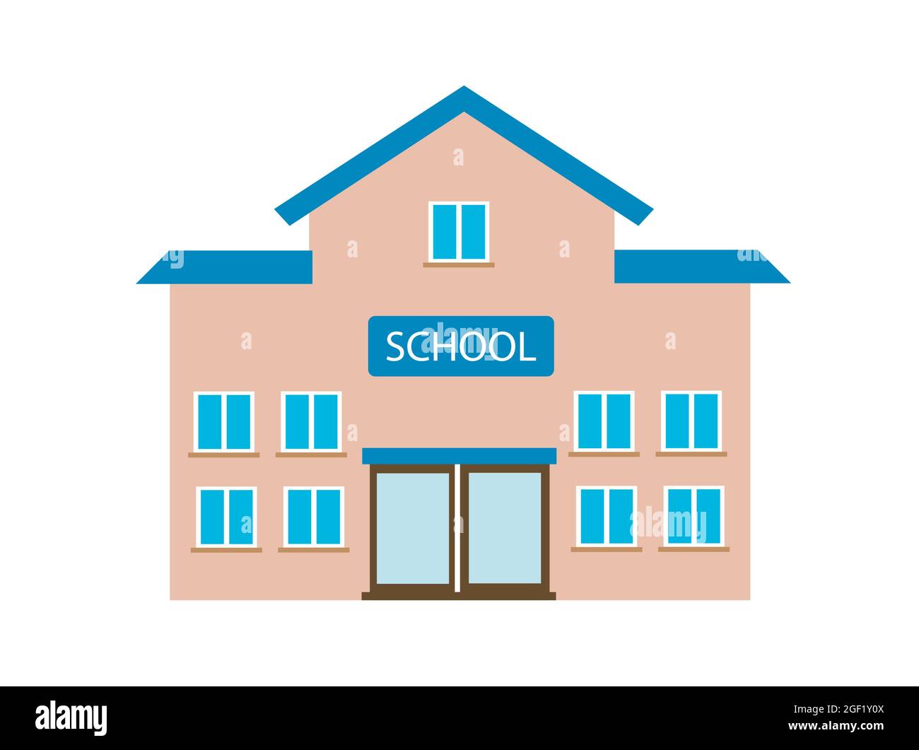 High school building vector illustration Stock Vector Image & Art - Alamy