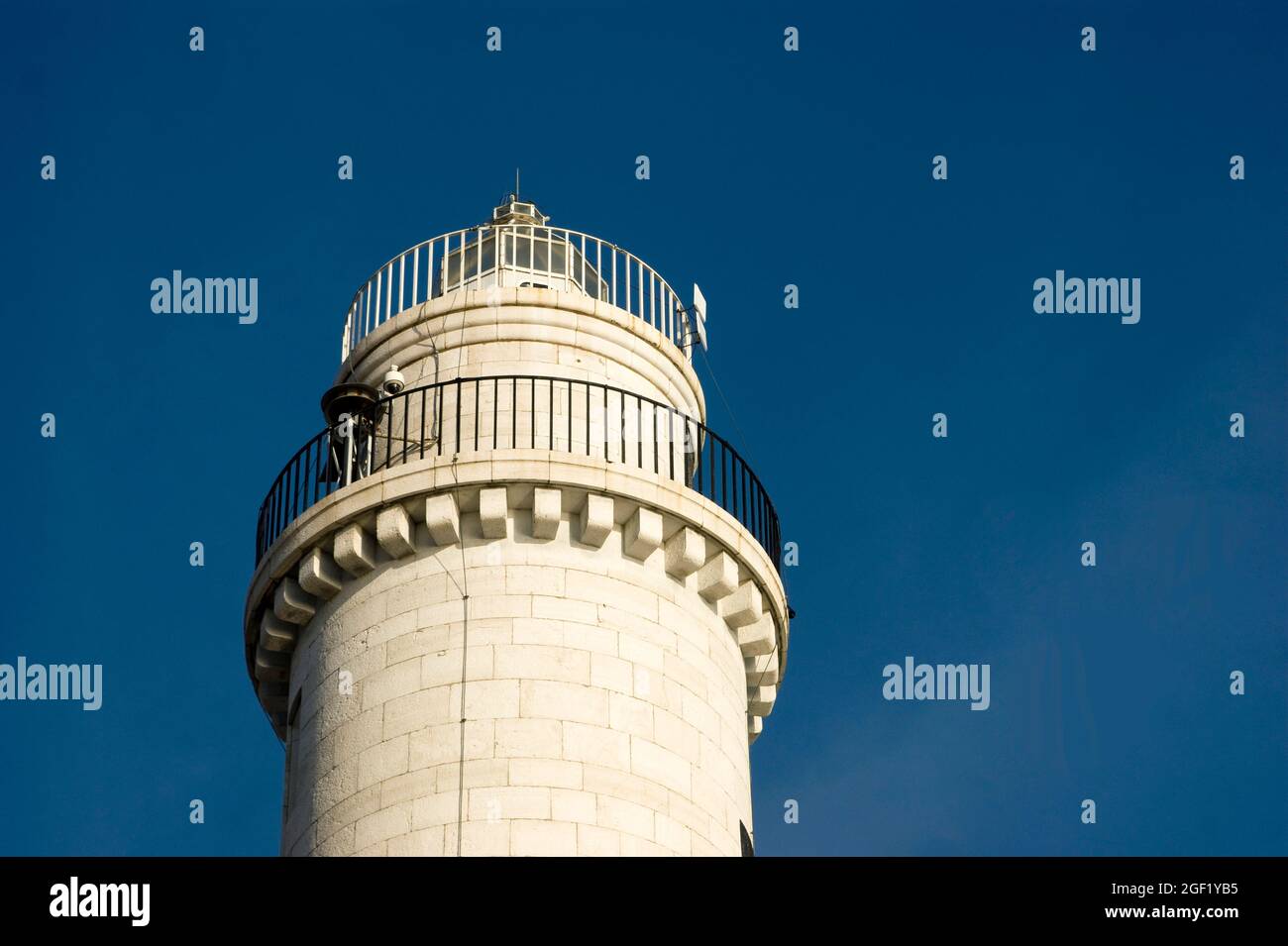 Antique lighthouse, point of reference and security for navigation at ...