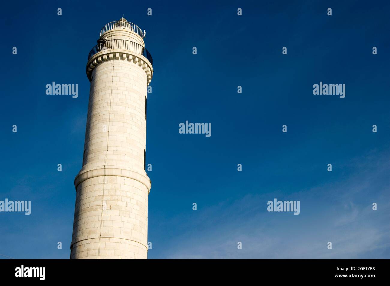 Antique lighthouse, point of reference and security for navigation at ...