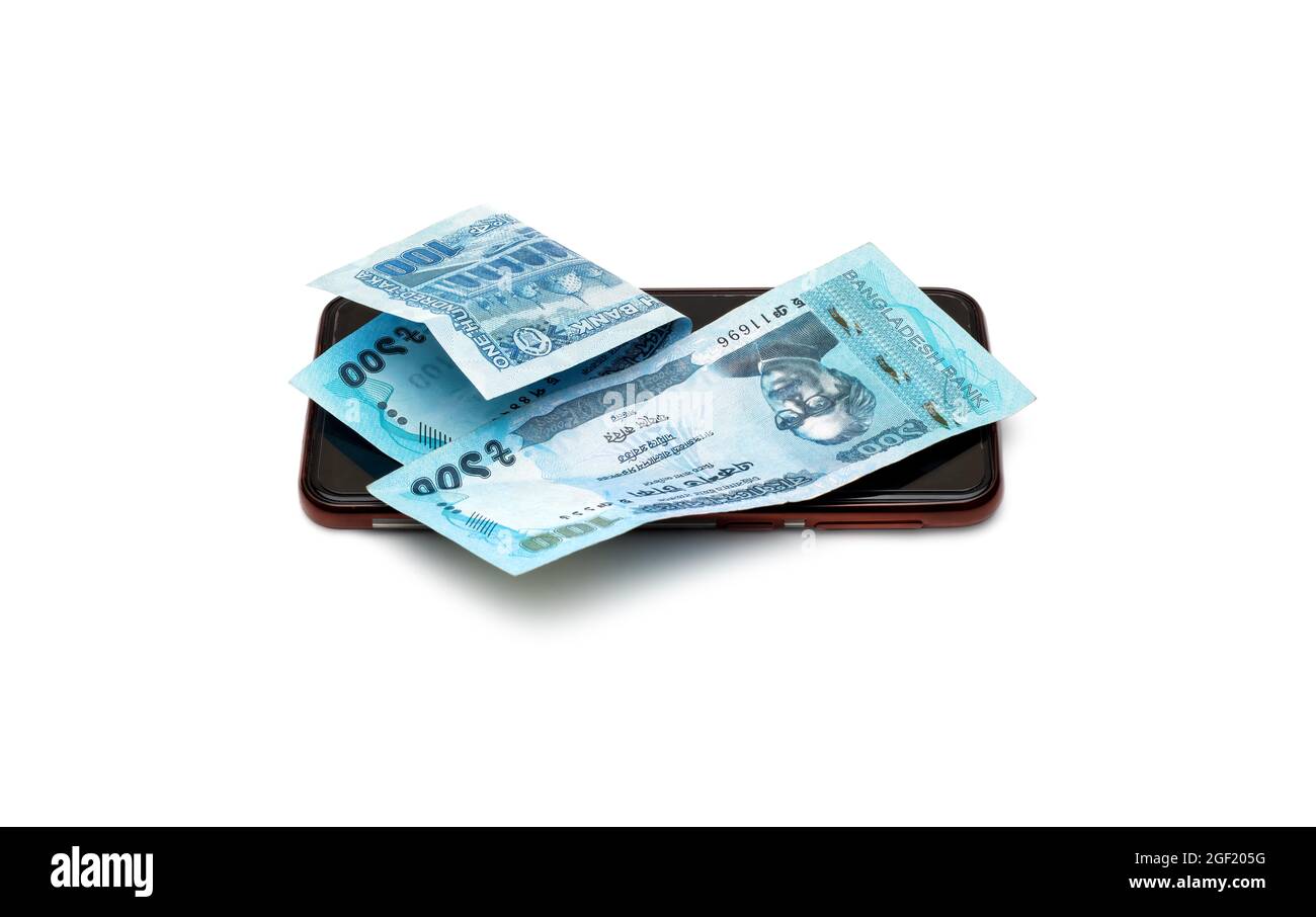 Bangladesh one taka bank note Cut Out Stock Images & Pictures - Alamy