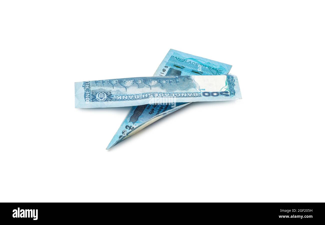 Bangladesh one taka bank note Cut Out Stock Images & Pictures - Alamy