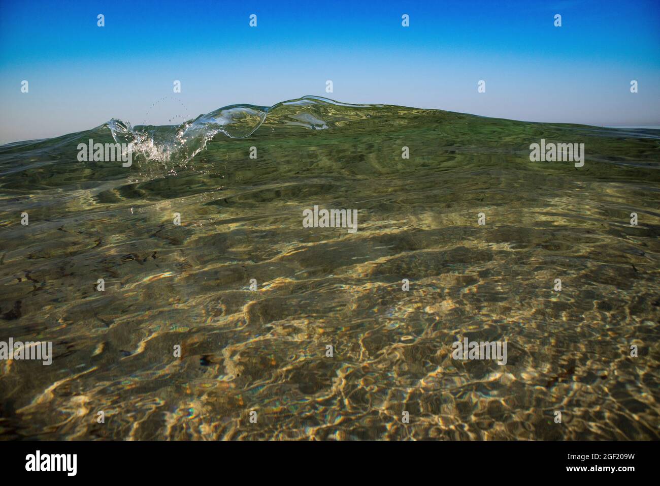 The colors of the sea during the winter season Stock Photo - Alamy