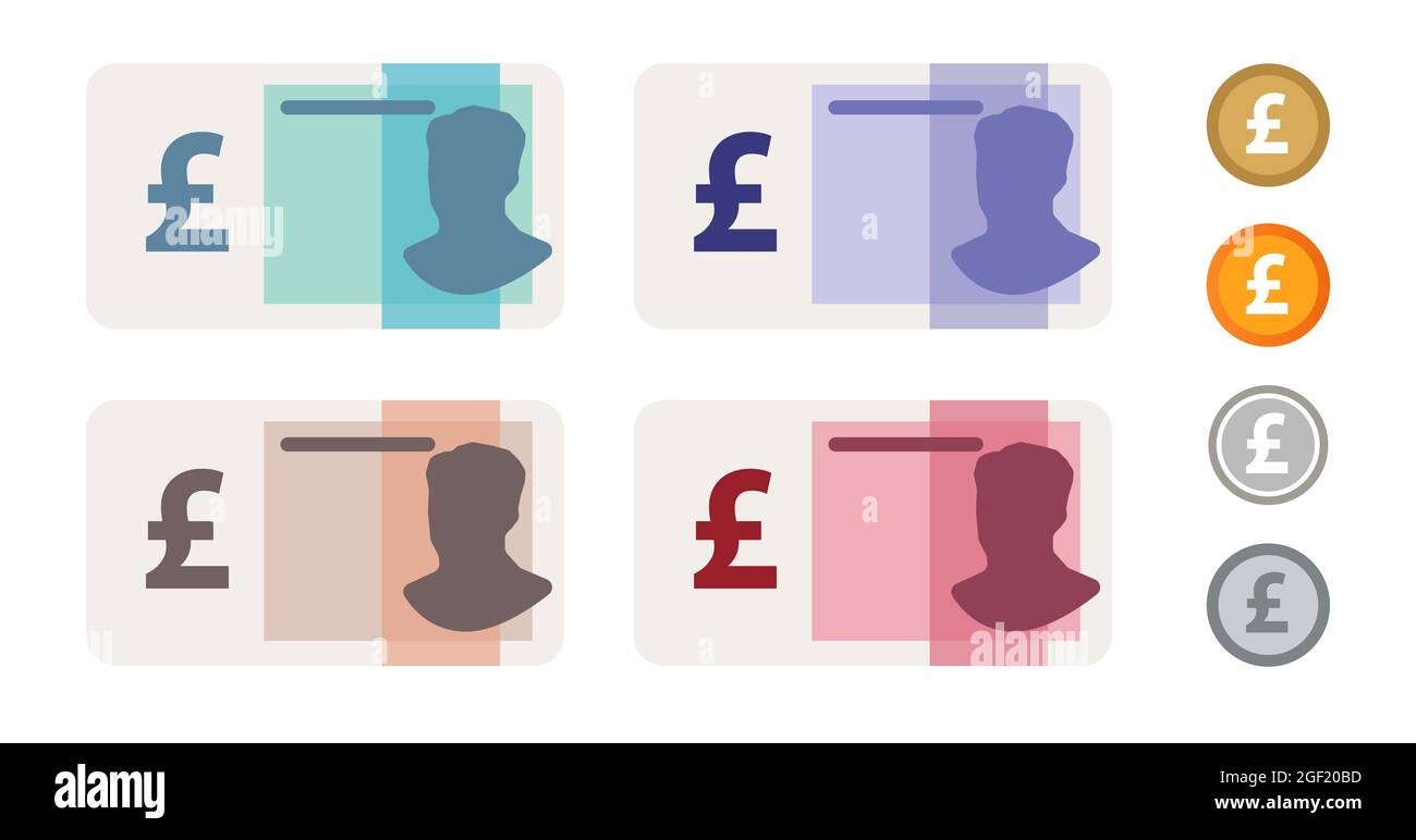 Uk notes money not coins Stock Vector Images - Alamy