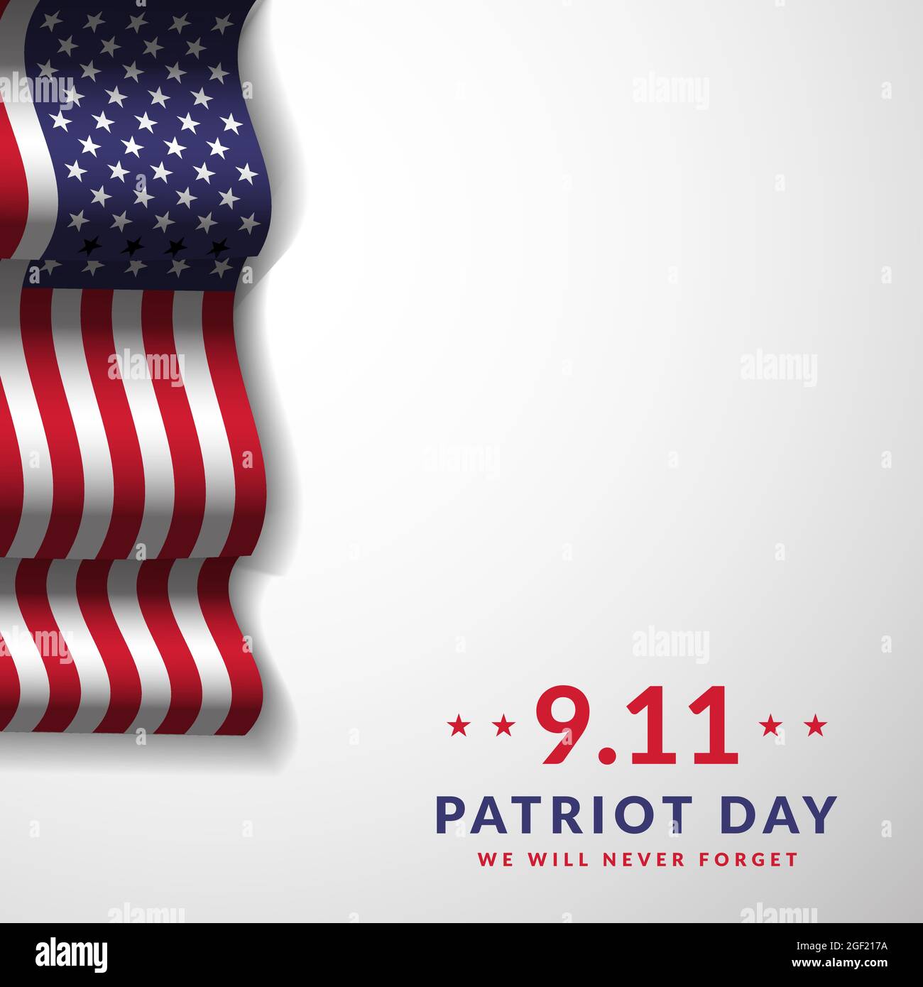 patriot day memorial 11 September, simple banner, 9.11patriot day ...