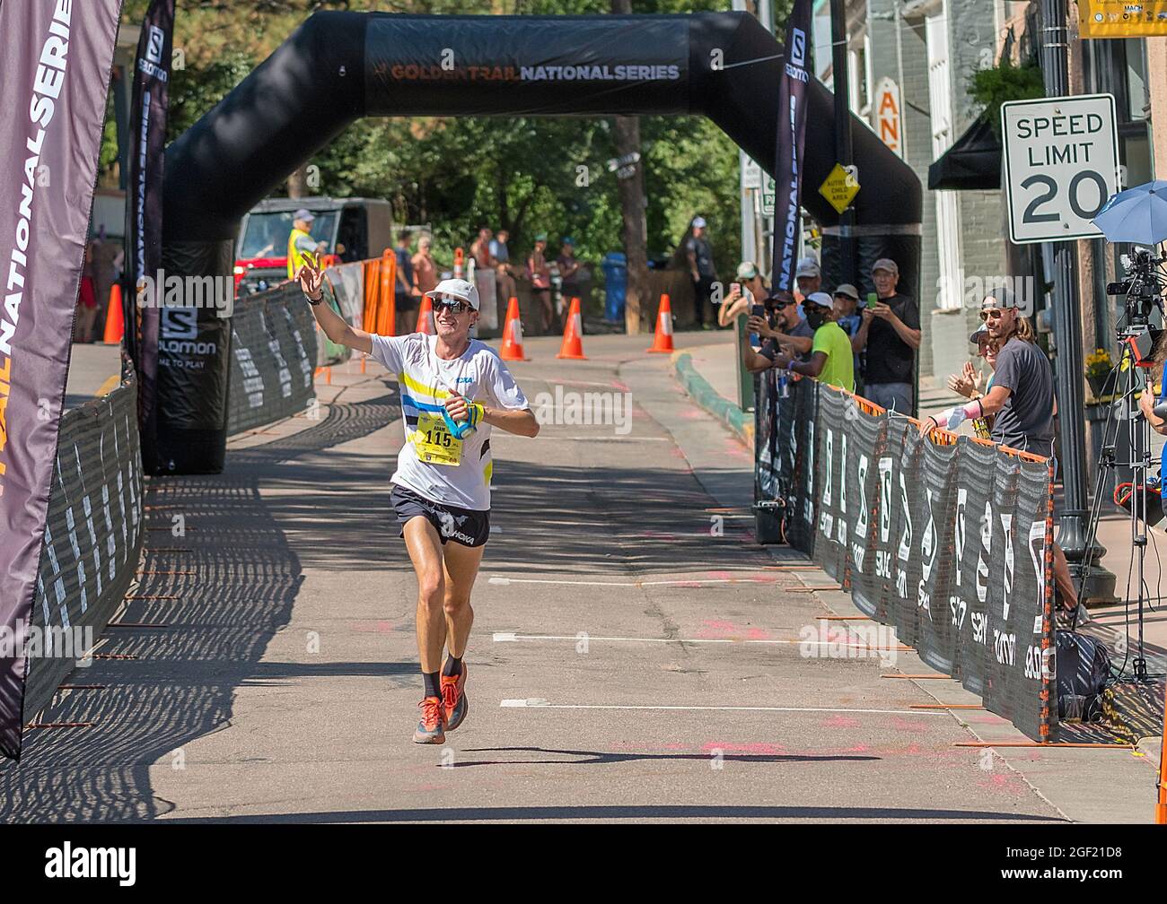 August 22, 2021: Missoula, Montana's, Adam Peterman, #115, celebrates ...