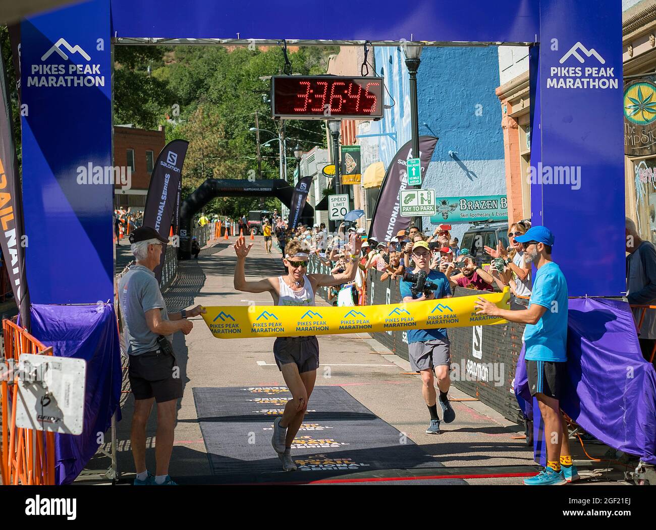 August 22, 2021: Englewood, Colorado's, Seth DeMoor, #101, celebrates ...
