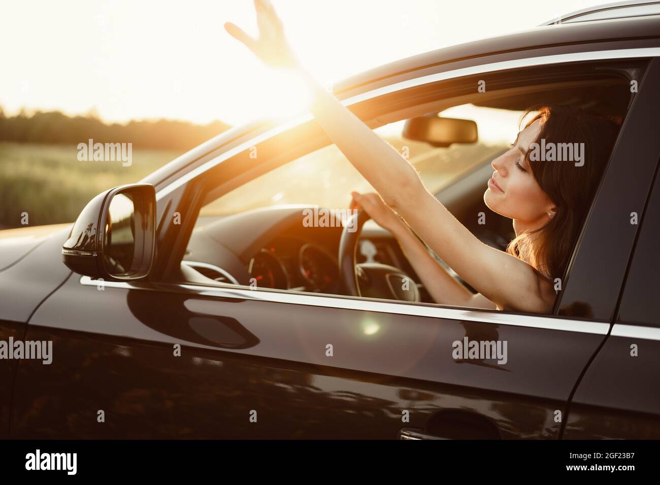 Close up driving along beautiful hi-res stock photography and images ...