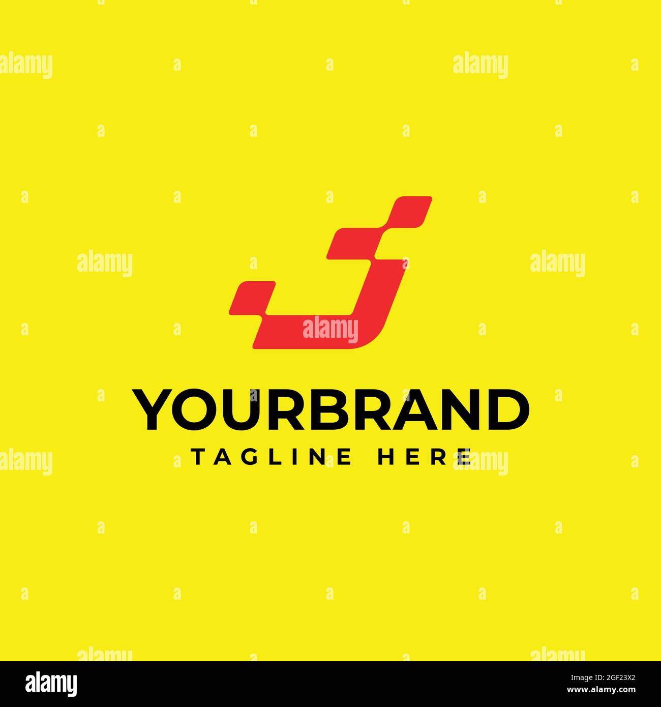 J . letter logo template vector illustration. Racing logo design ...