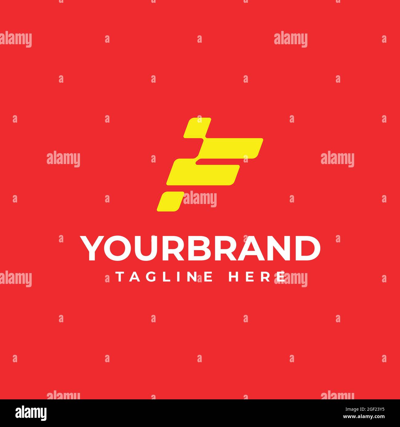 Letter F Racing Flag Logo Design Vector. Racing logo design concept ...