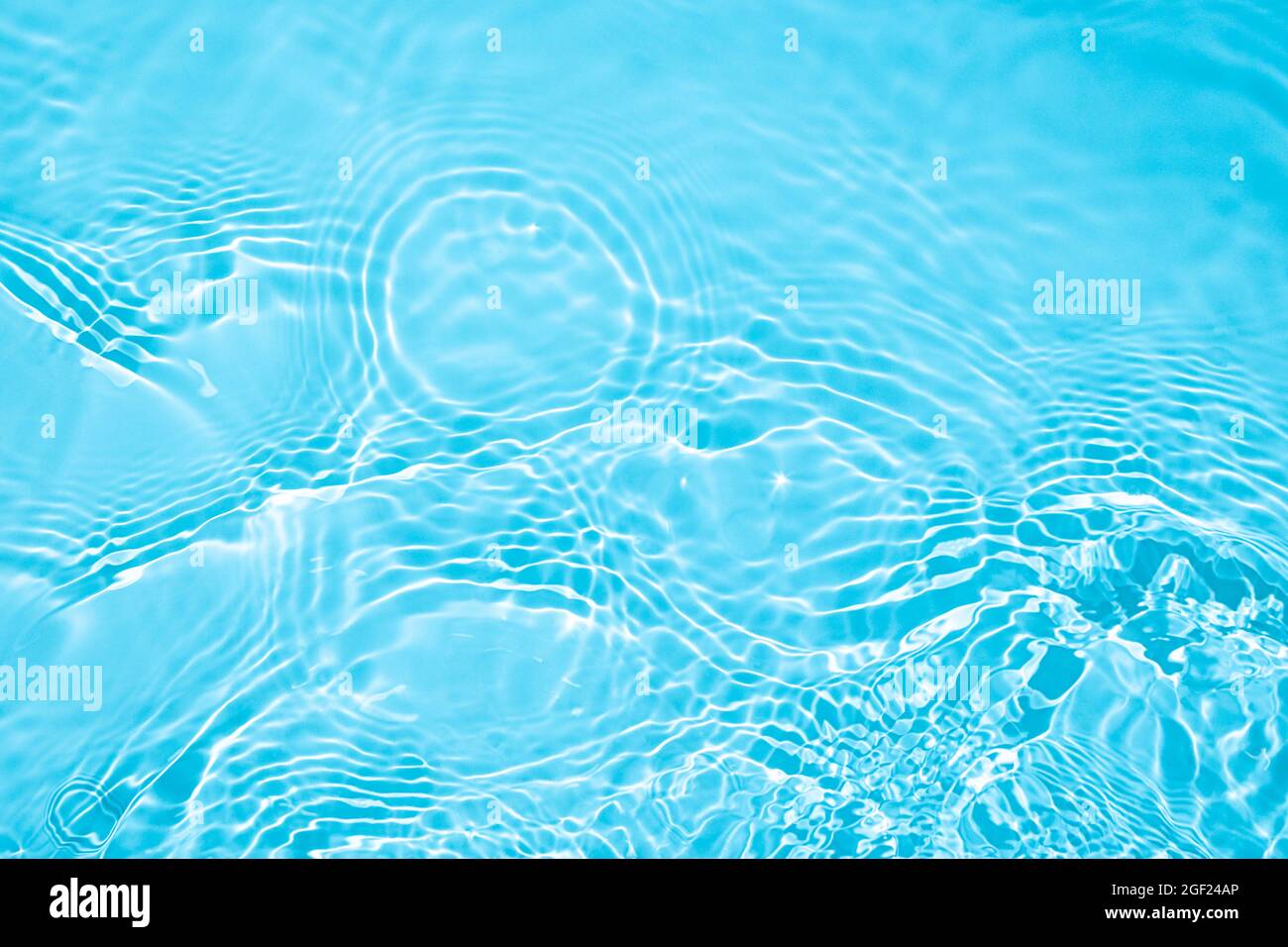 transparent blue colored clear calm water surface texture Stock Photo ...