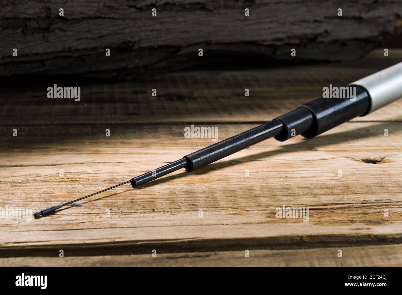 The tip of the float rod. Float rod sections. Carbon fishing rod ...