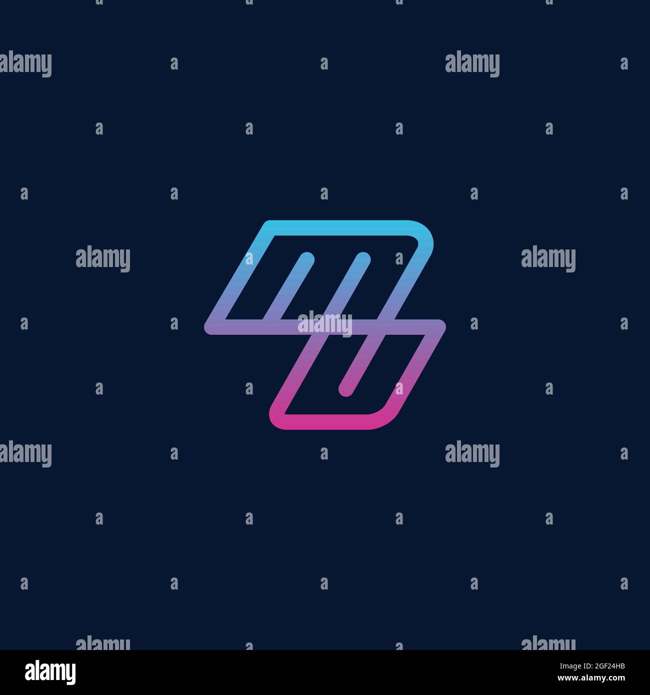 MU initial letter logo, simple minimalist with beautiful colors. modern ...