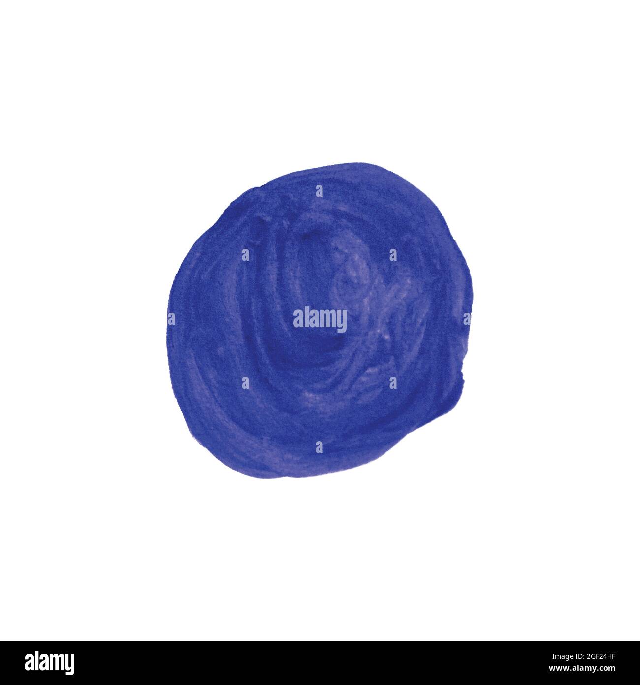 Watercolor blue smear on white background. Vector illustration for web ...