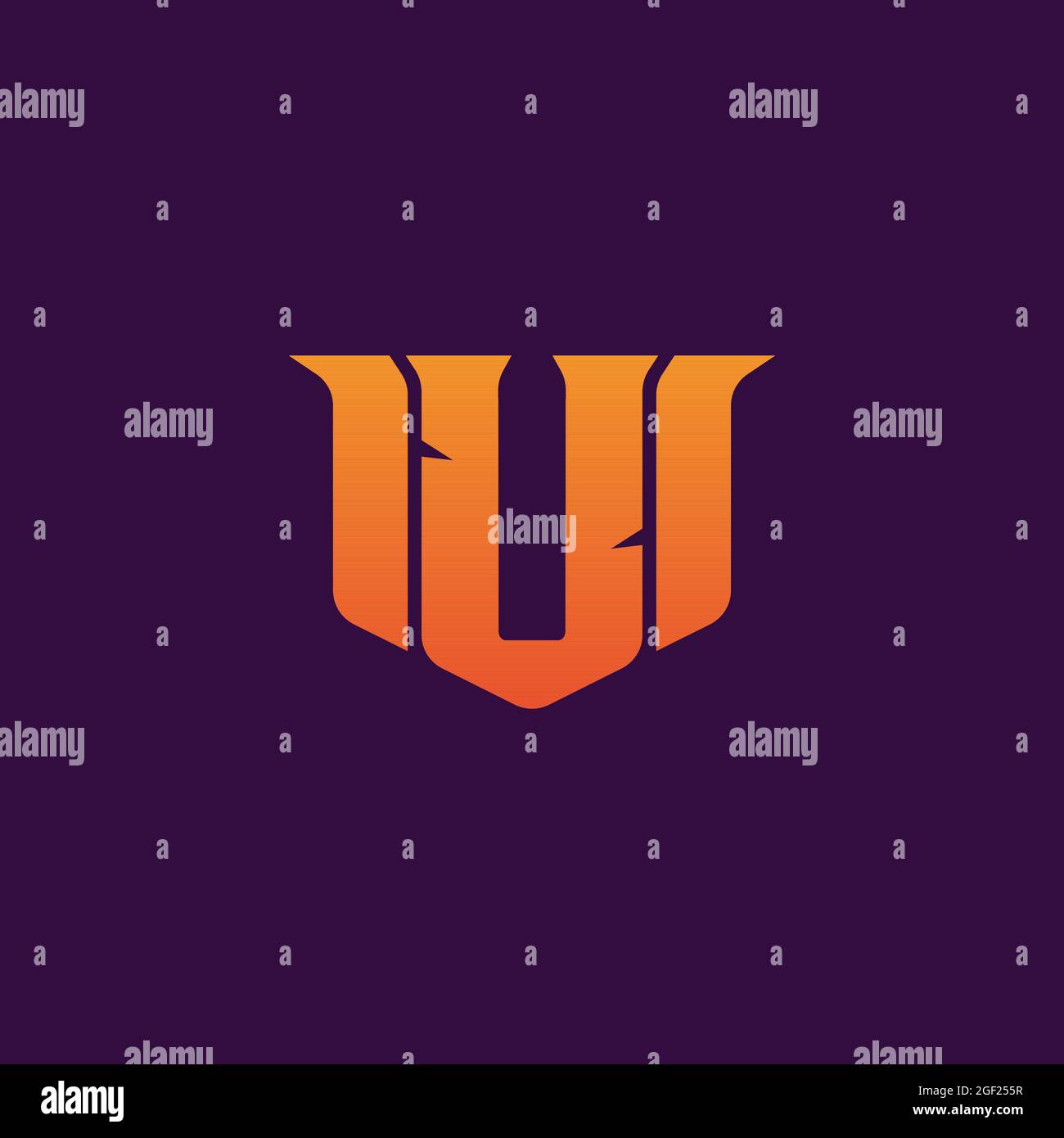 Letter U Esport Logo Design Template Inspiration. e-sport letter logo ...