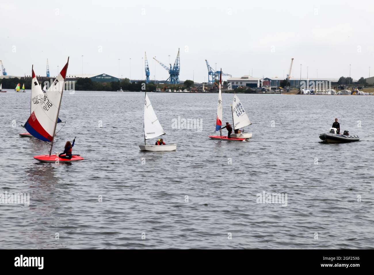 Sailing in Cardiff bay, South Wales, UK, 2021 Stock Photo - Alamy