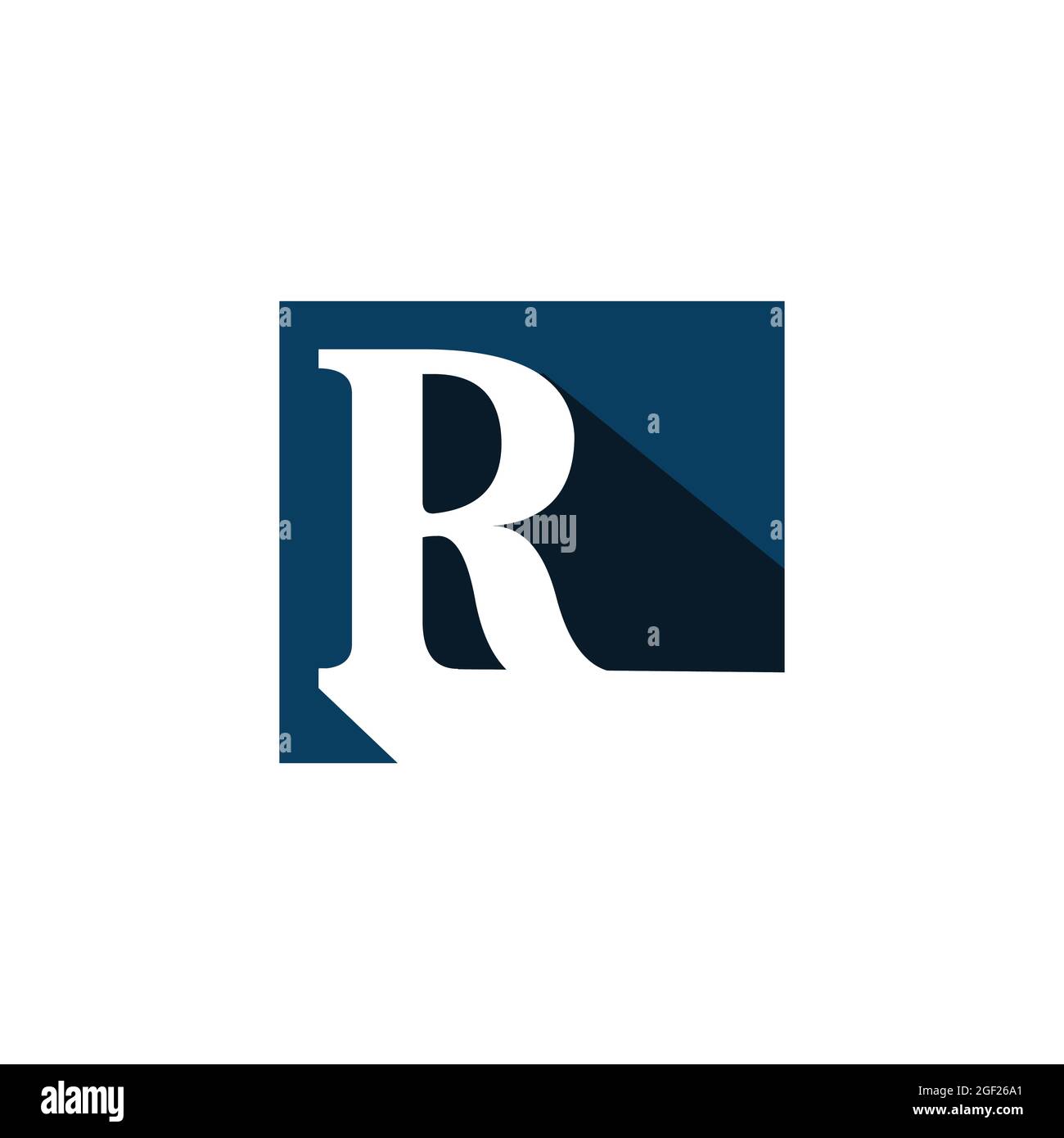Collection design letter R on the square shape. Vector illustration EPS ...