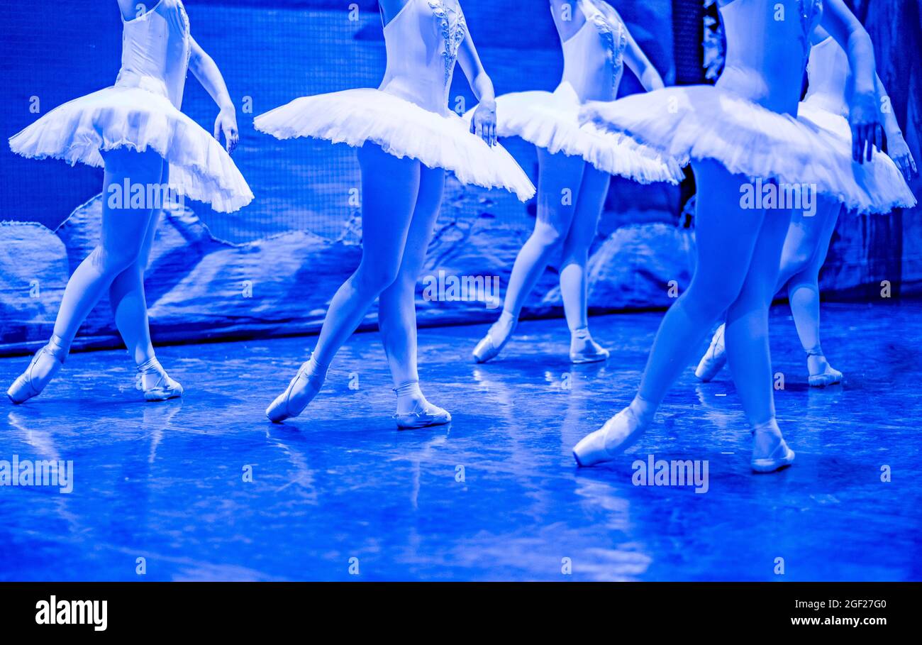 Swan lake stage backdrop hi-res stock photography and images - Alamy