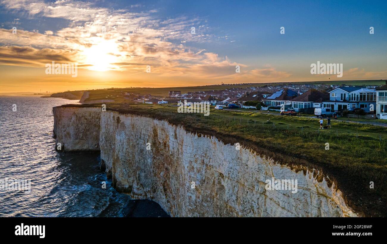 Aerial view of the scenic Cliffs, Brighton, UK Stock Photo - Alamy