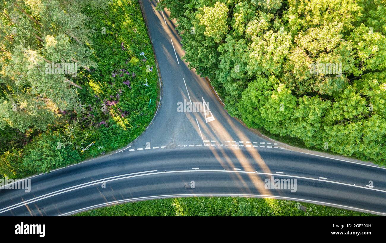 Aerial rural path uk hi-res stock photography and images - Alamy