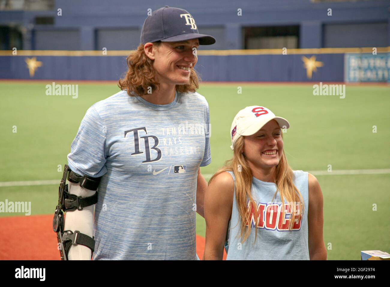 St. Petersburg, FL. USA; Tampa Bay Rays starting pitcher Tyler Glasnow ...