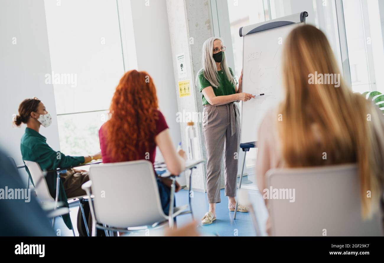Lesson back view hi-res stock photography and images - Alamy