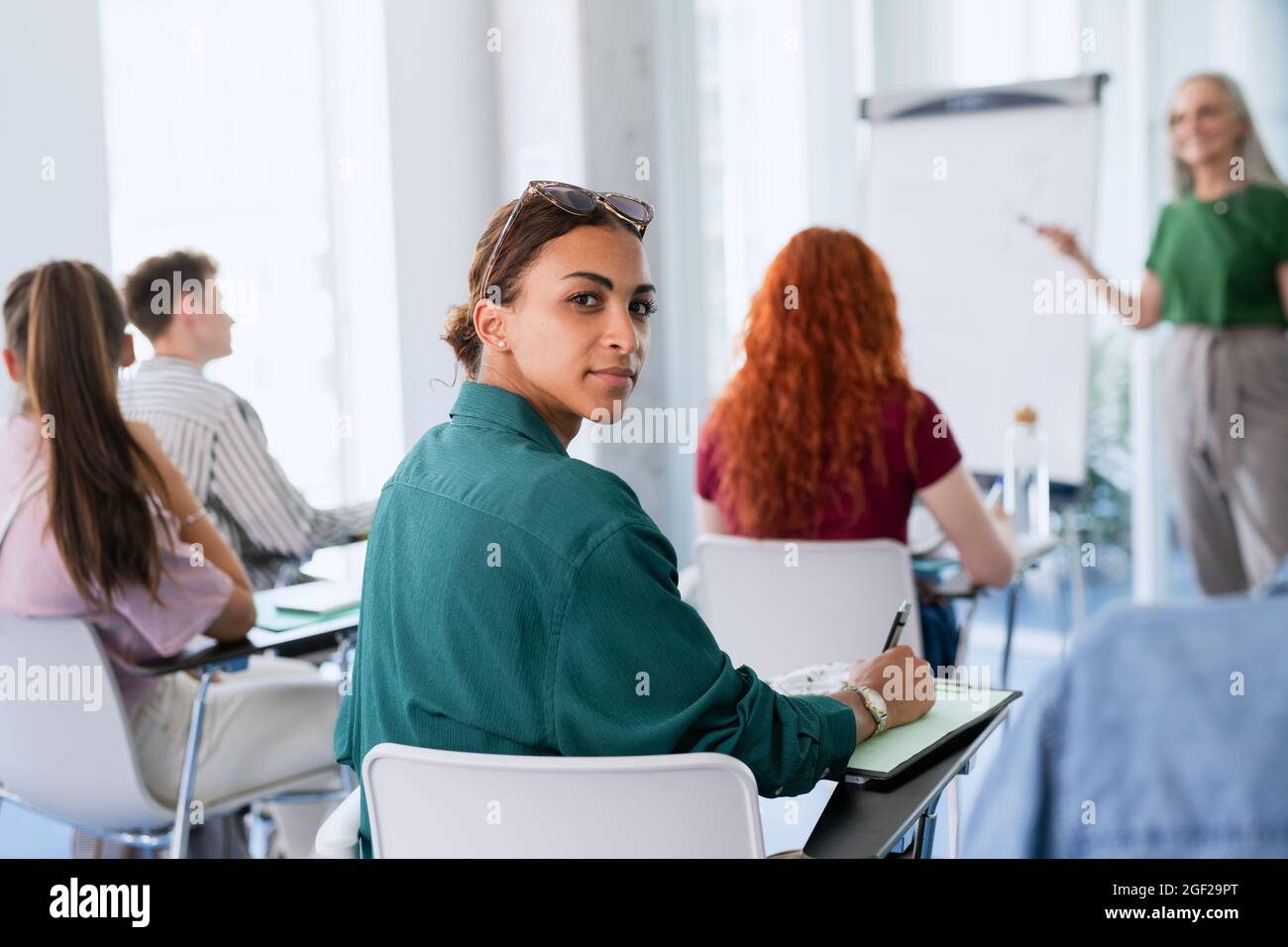 Student school indoors group hi-res stock photography and images - Alamy