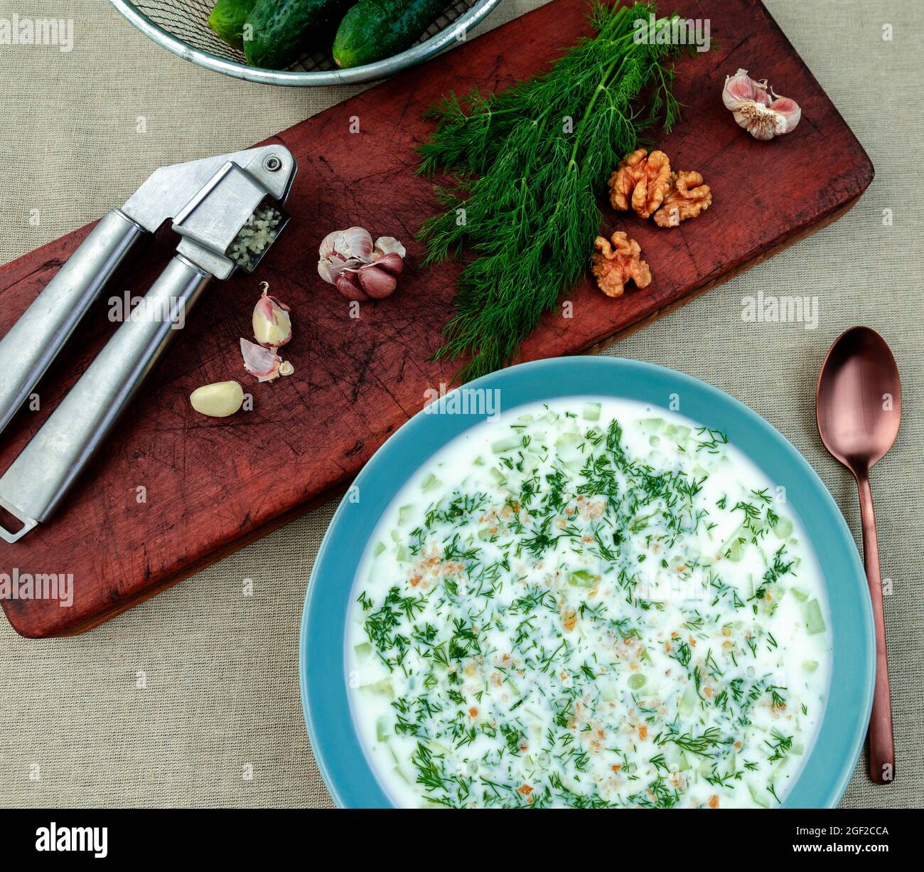 Yogurt cold appetizer from hi-res stock photography and images - Alamy