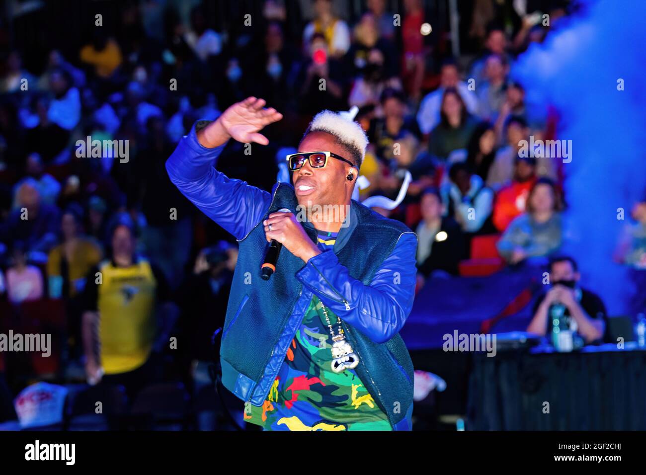 Edmonton, Canada. 22nd Aug, 2021. Canadian rapper Jason Drew Harrow ...