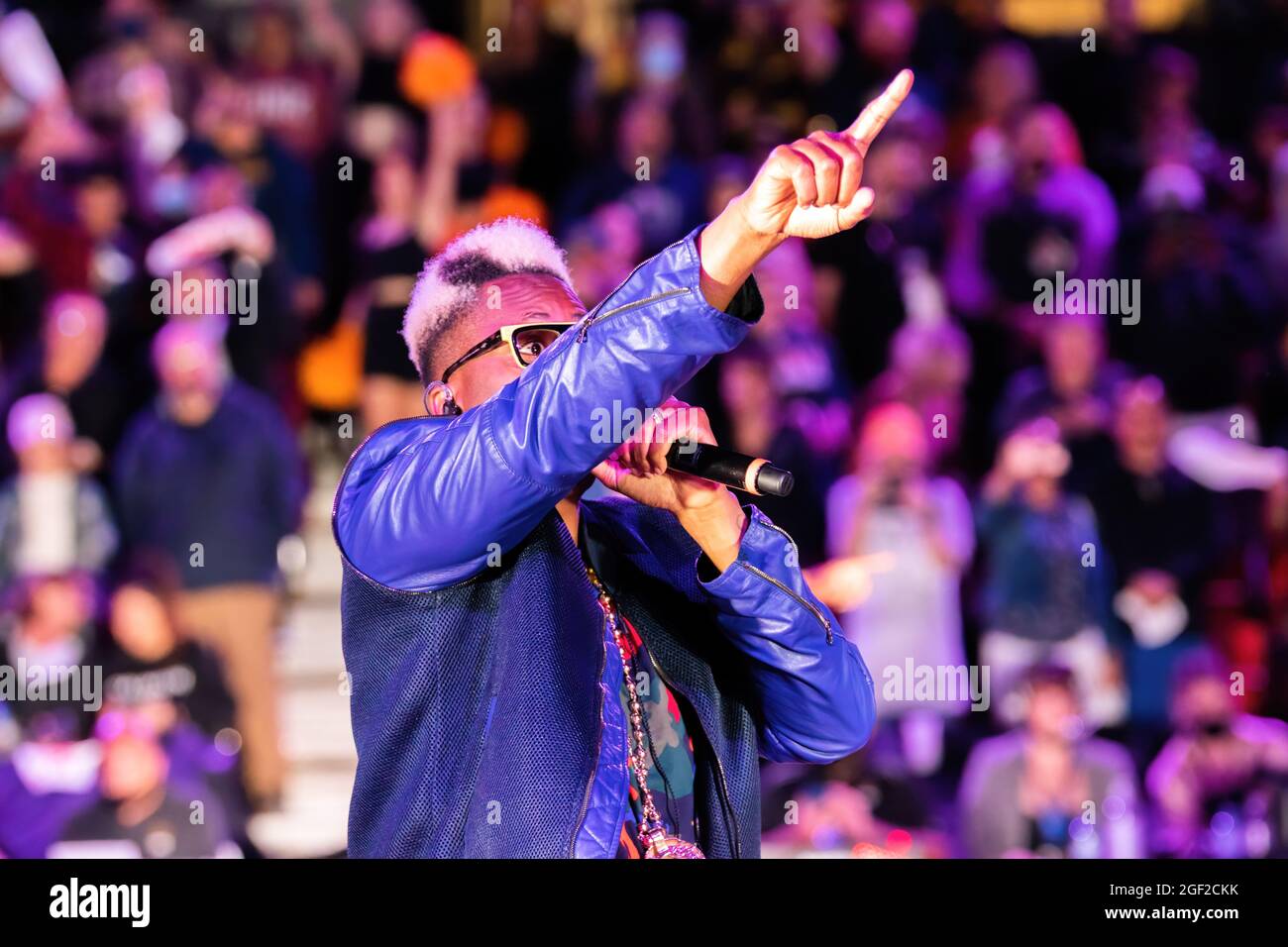 Edmonton, Canada. 22nd Aug, 2021. Canadian rapper Jason Drew Harrow ...