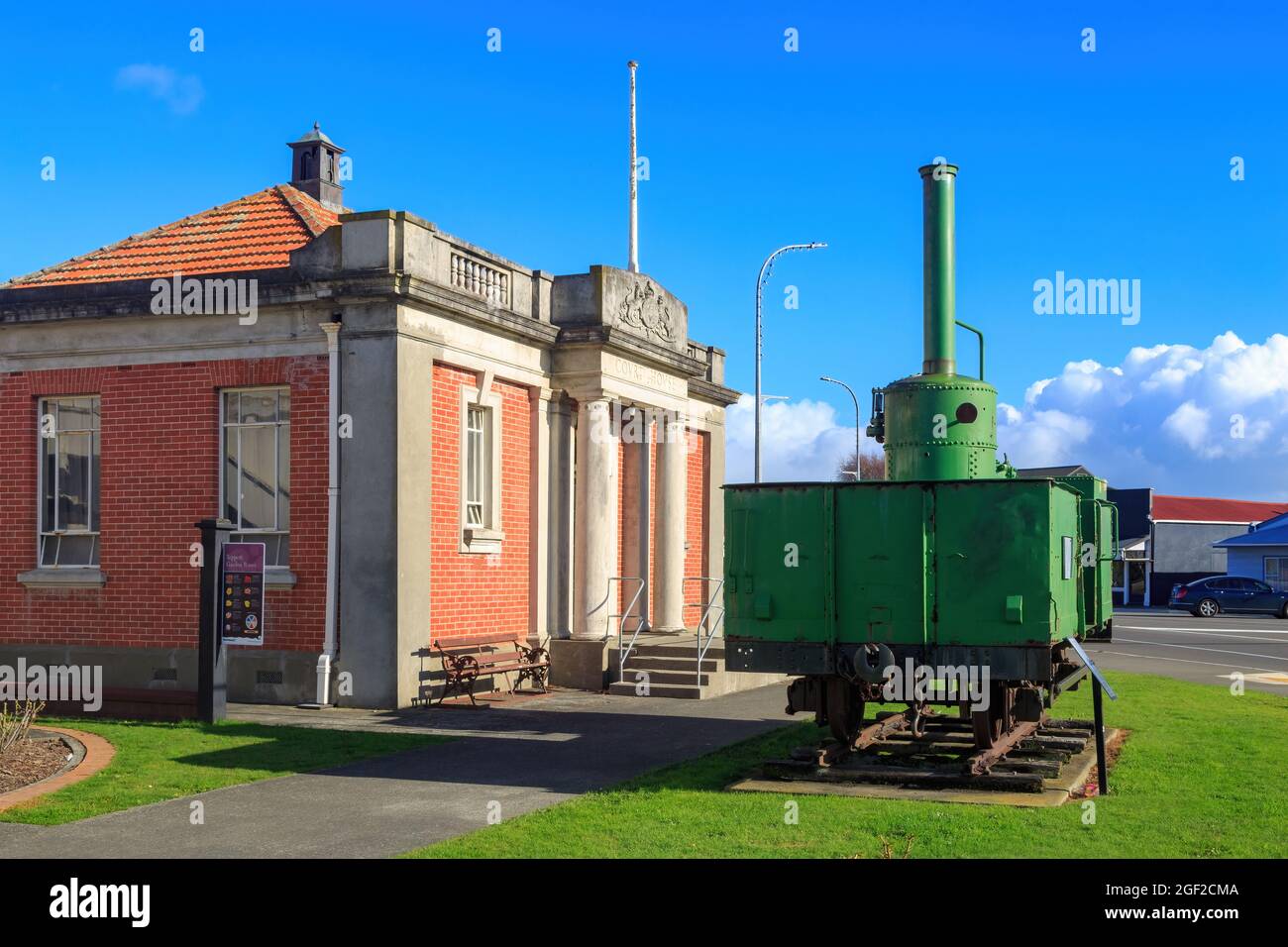 Foxton, New Zealand. The Museum of Foxton History in the old court ...