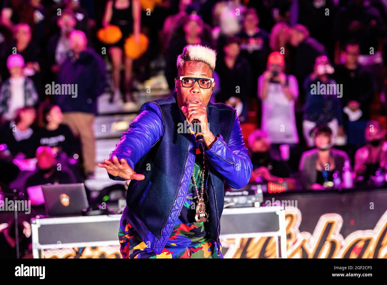 Edmonton, Canada. 22nd Aug, 2021. Canadian rapper Jason Drew Harrow ...