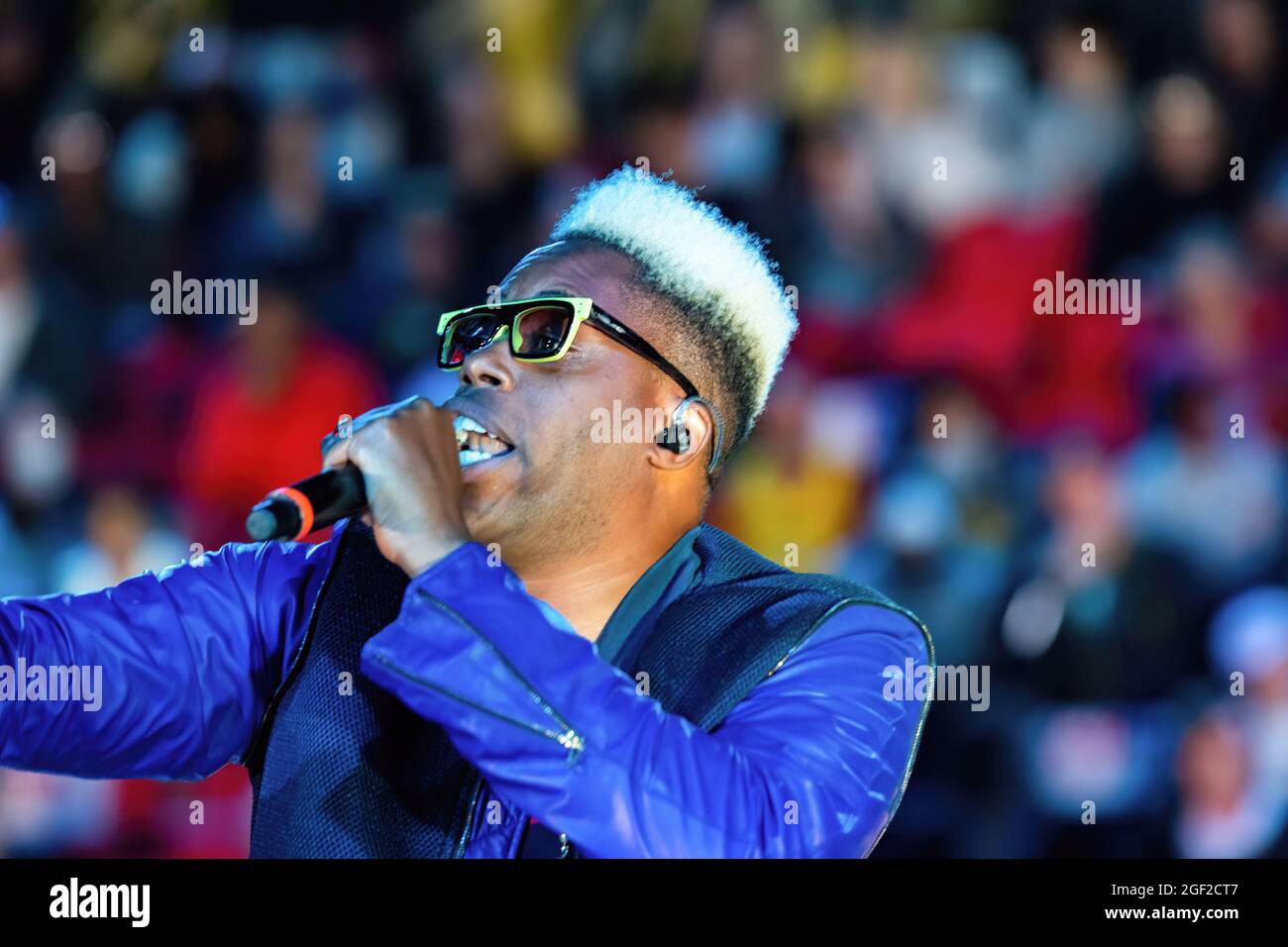 Edmonton, Canada. 22nd Aug, 2021. Canadian rapper Jason Drew Harrow ...