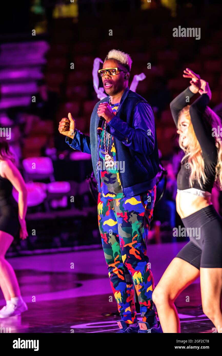 Edmonton, Canada. 22nd Aug, 2021. Canadian rapper Jason Drew Harrow ...