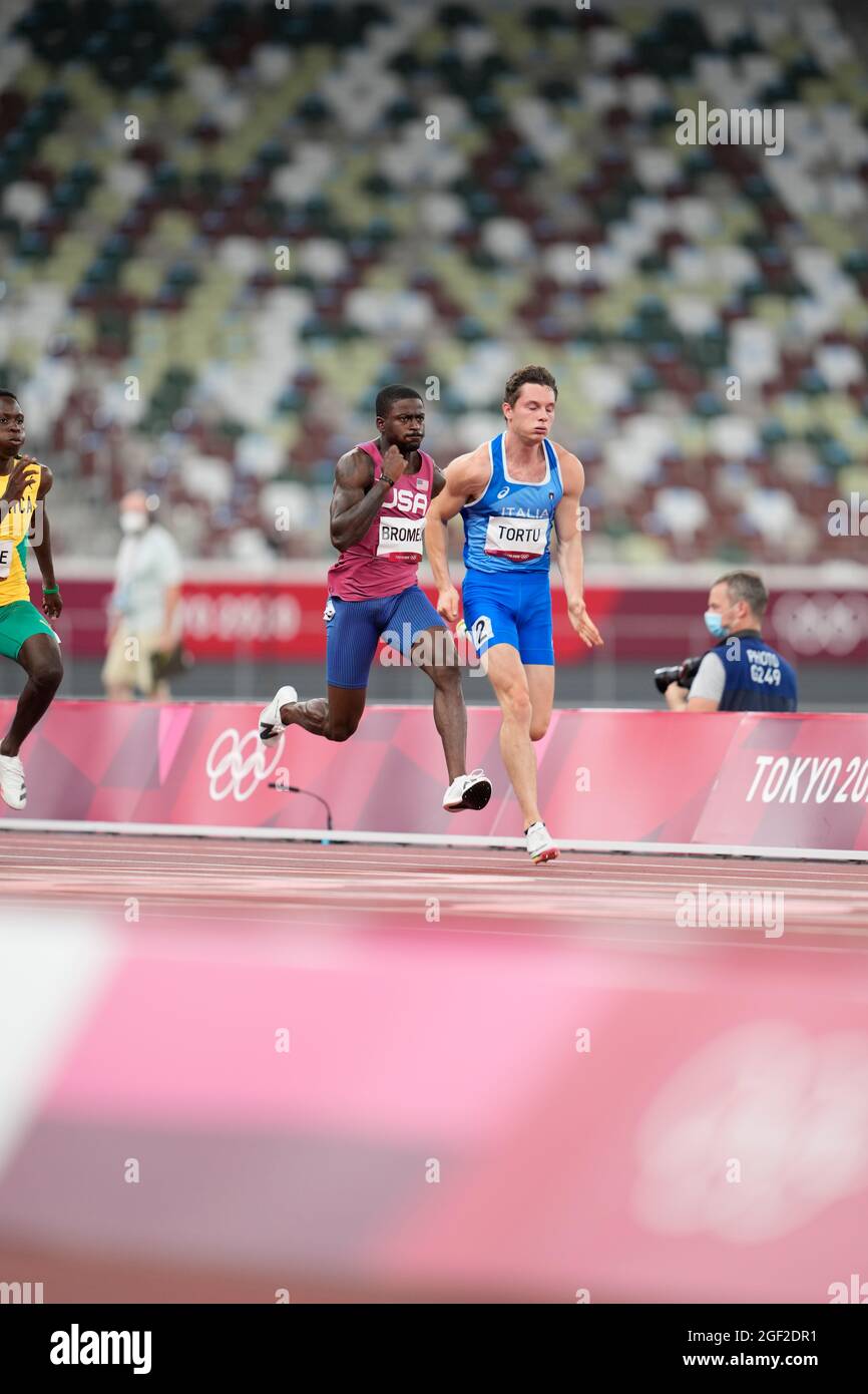 100 meters olympics 2020 tokyo hi-res stock photography and images - Alamy