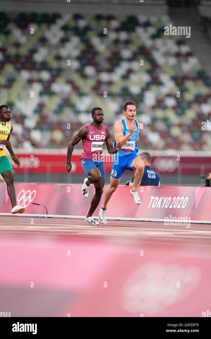 100 meters olympics 2020 tokyo hi-res stock photography and images - Alamy