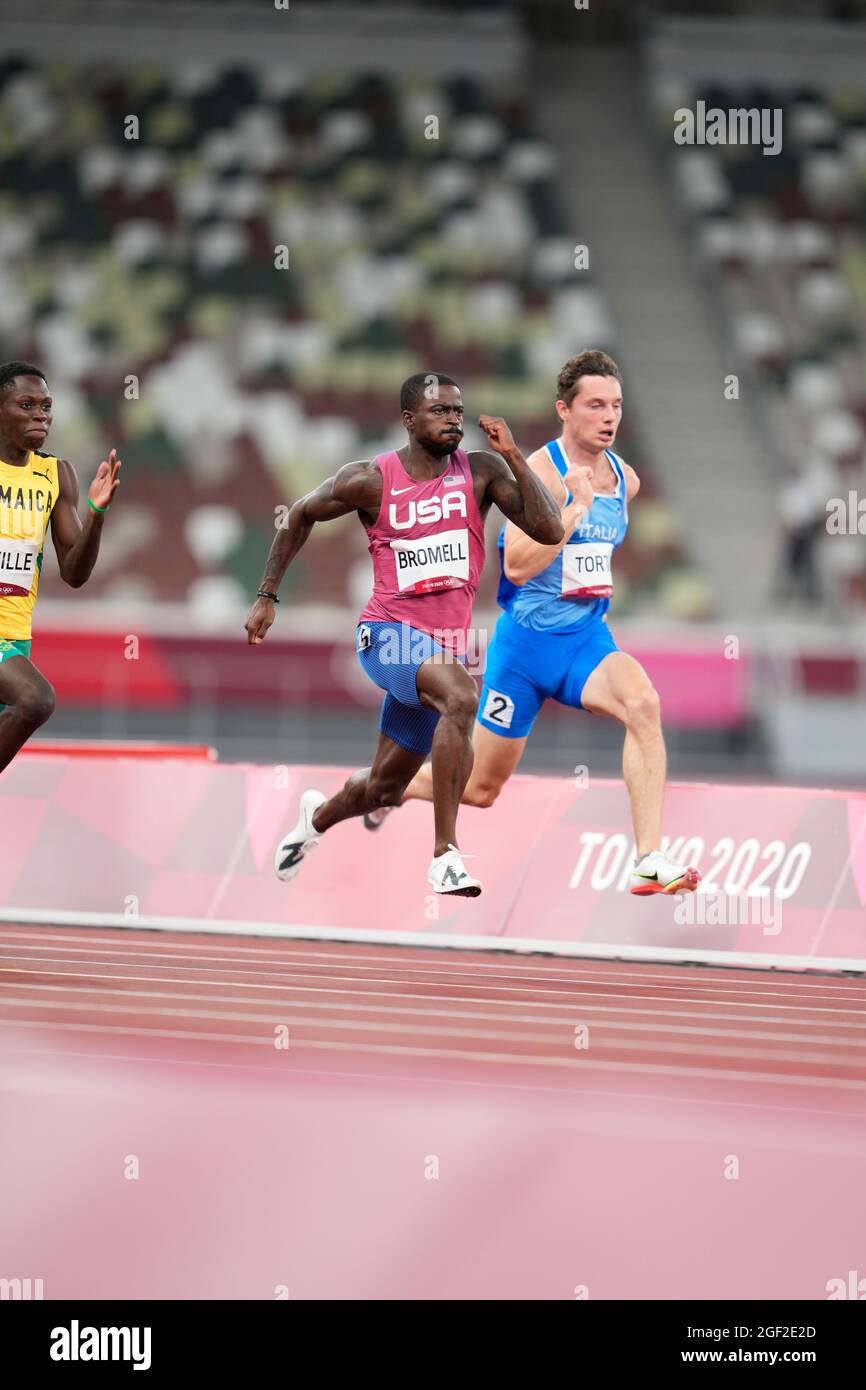 100 meters olympics 2020 tokyo hi-res stock photography and images - Alamy