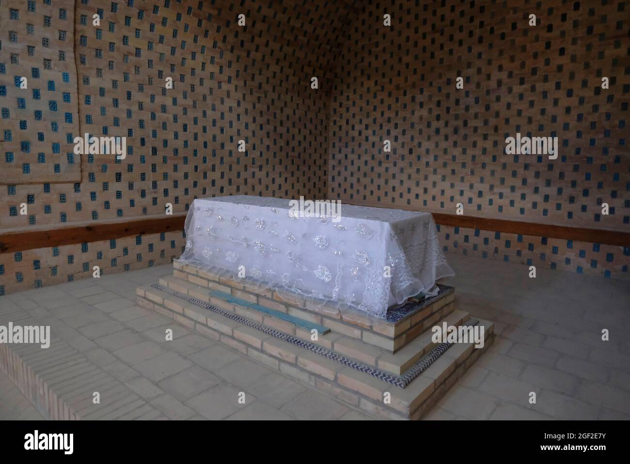 The restored Mausoleum of Mazlum Khan Slu which is also known as ...