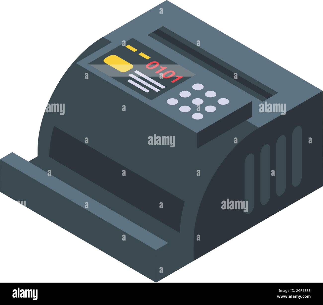 Cashier Counting Money Stock Vector Images - Alamy