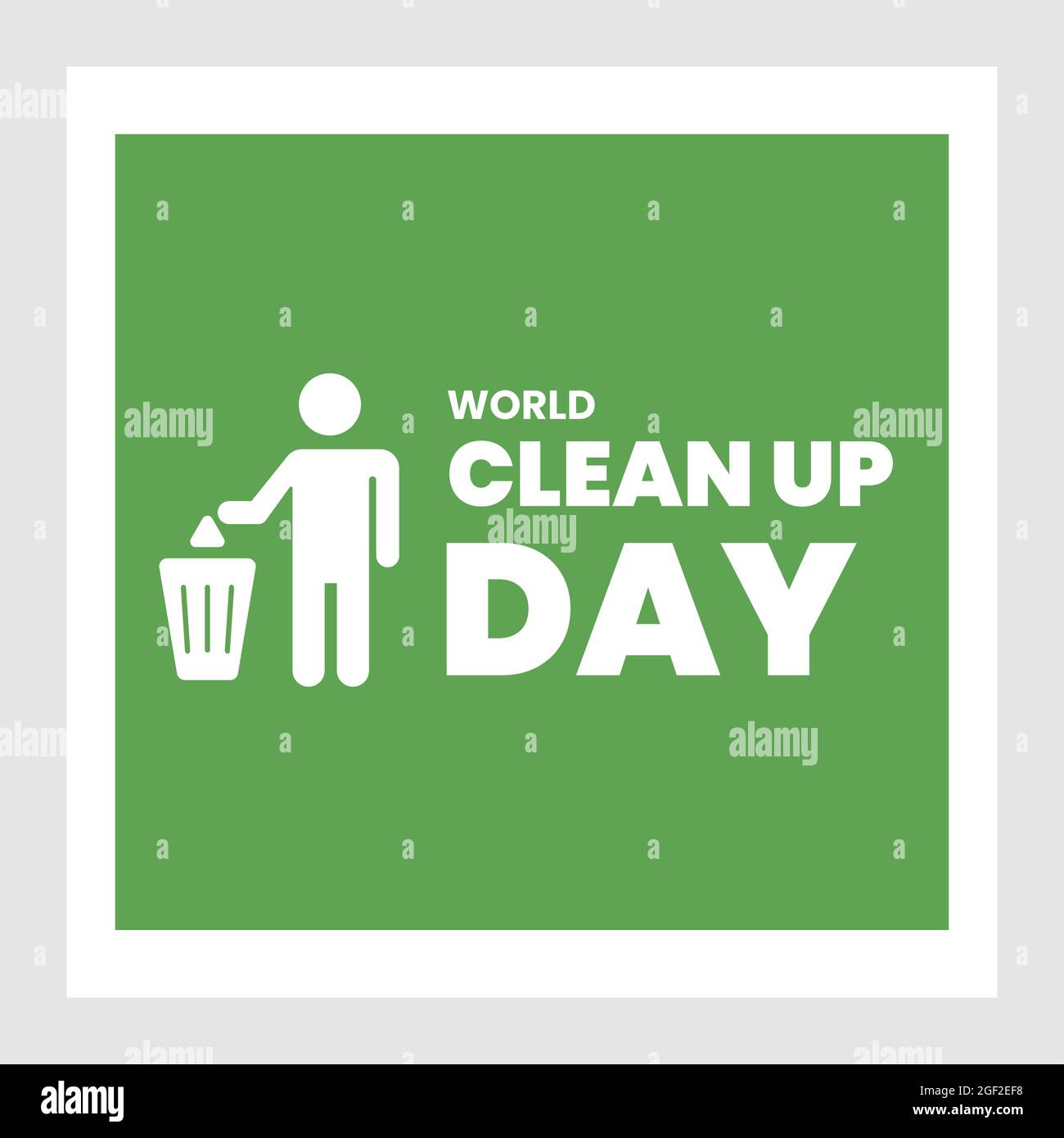 world clean up day cute typography vector for social media, poster and ...