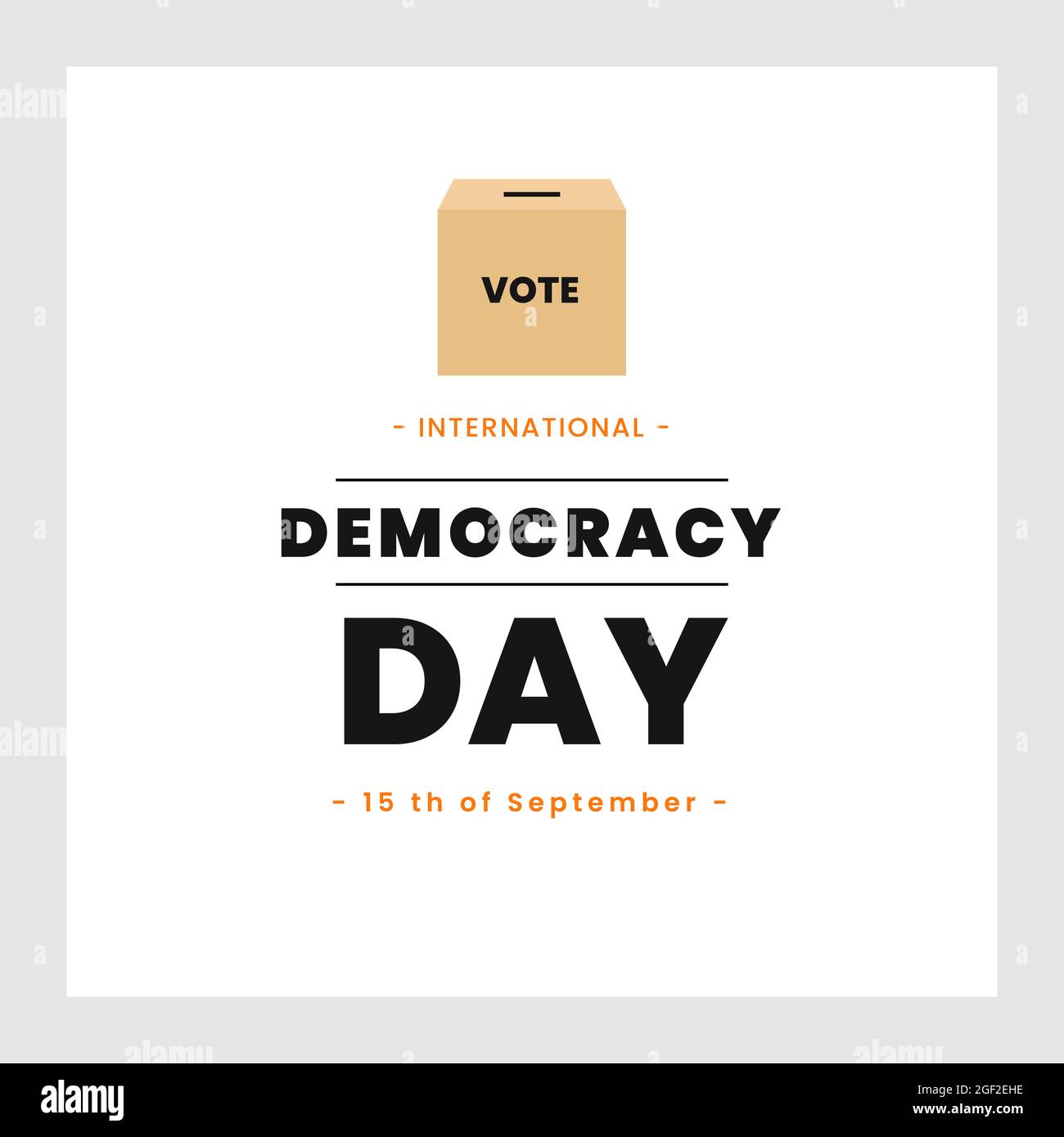 International Democracy Day, poster or banner for International ...