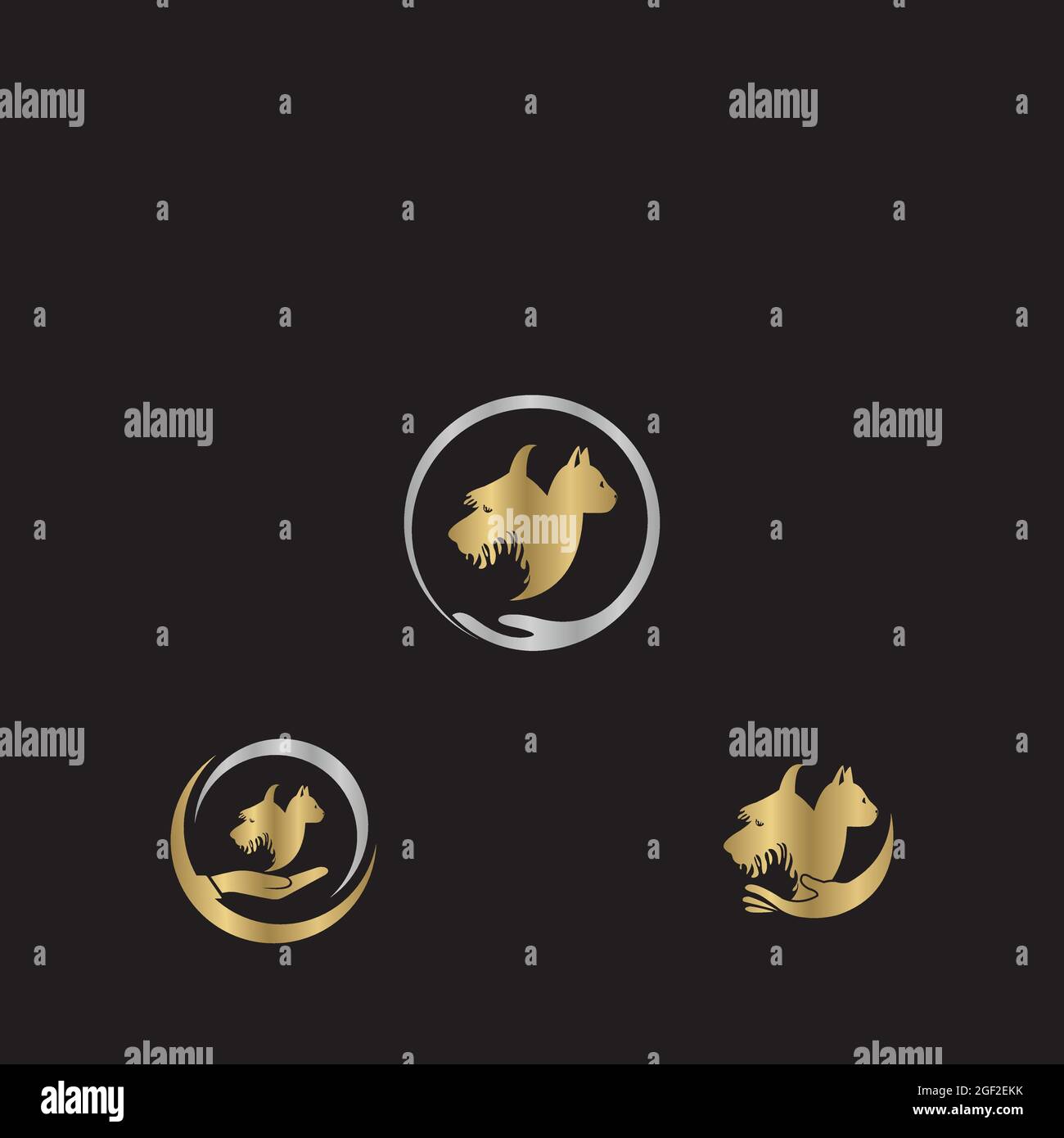 Pet care center logo Stock Vector Images - Alamy