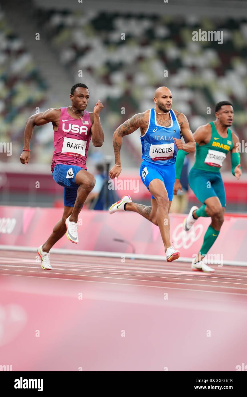100 meters olympics 2020 tokyo hi-res stock photography and images - Alamy