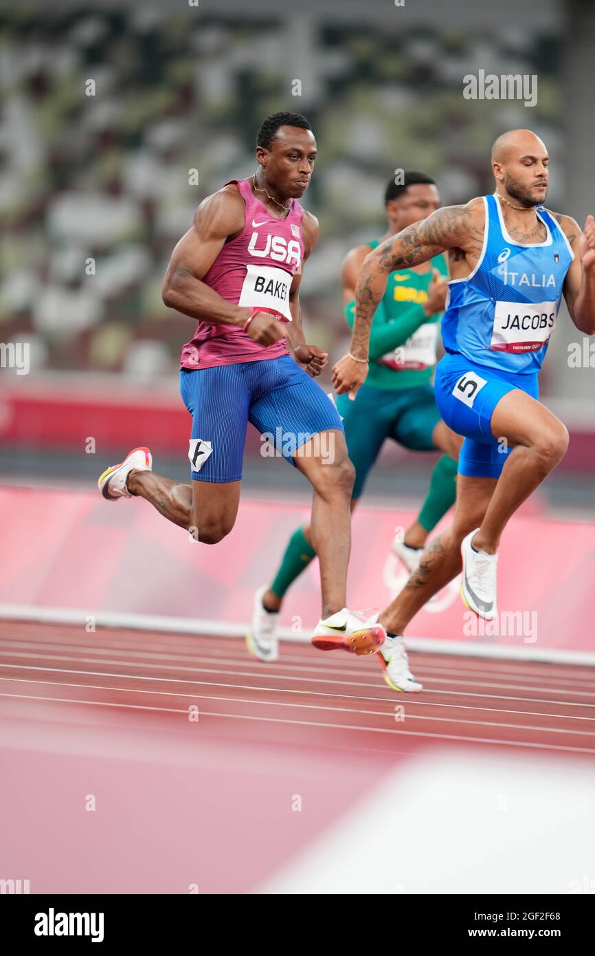 100 meters olympics 2020 tokyo hi-res stock photography and images - Alamy