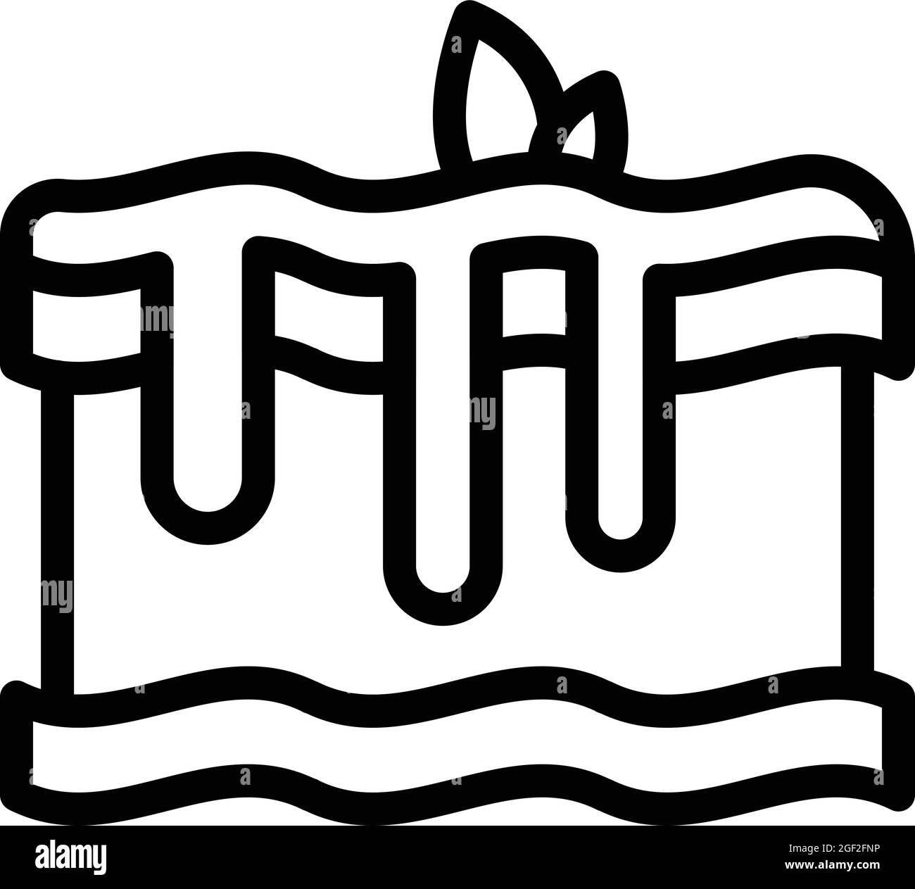 Noodle lasagne icon outline vector. Lasagna pasta. Italian food Stock ...
