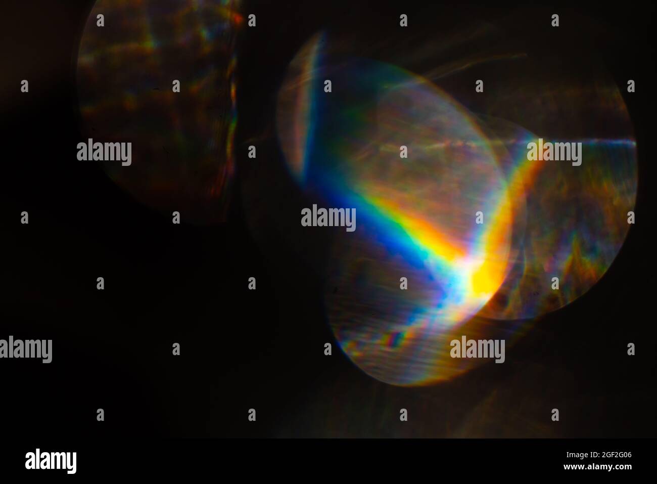 Abstract blurred colorful lens flare bokeh on black Stock Photo - Alamy