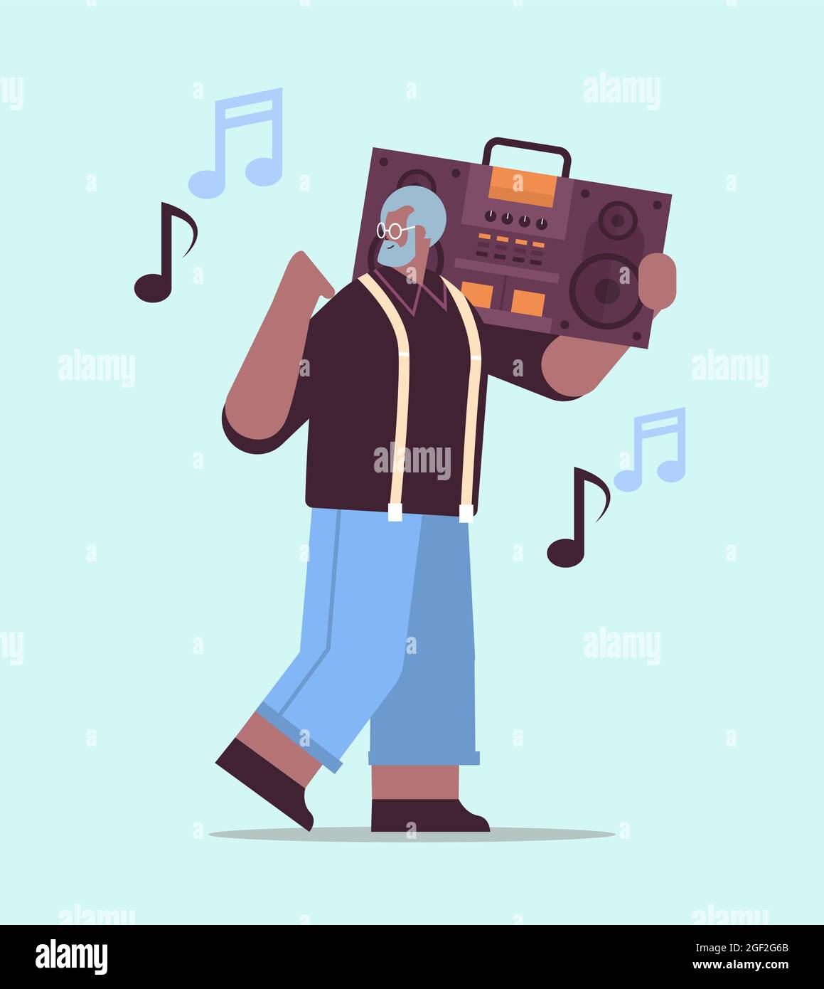 African american record player Stock Vector Images - Alamy